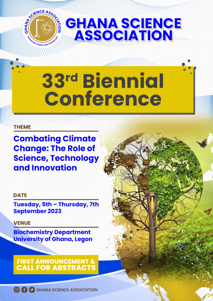 33rd Biennial Conference of the Ghana Science Association (GSA) - Ghana ...